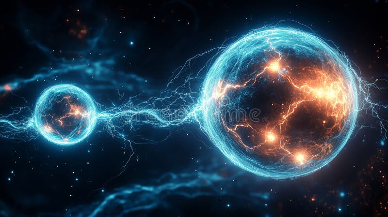 Dynamic Energy Flow between Celestial Spheres in Cosmic Space Stock ...