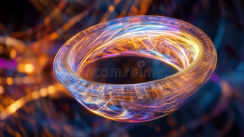 Dynamic Energy Flow in a Mesmerizing Light Ring Design Stock Footage - Video of harmonics ...