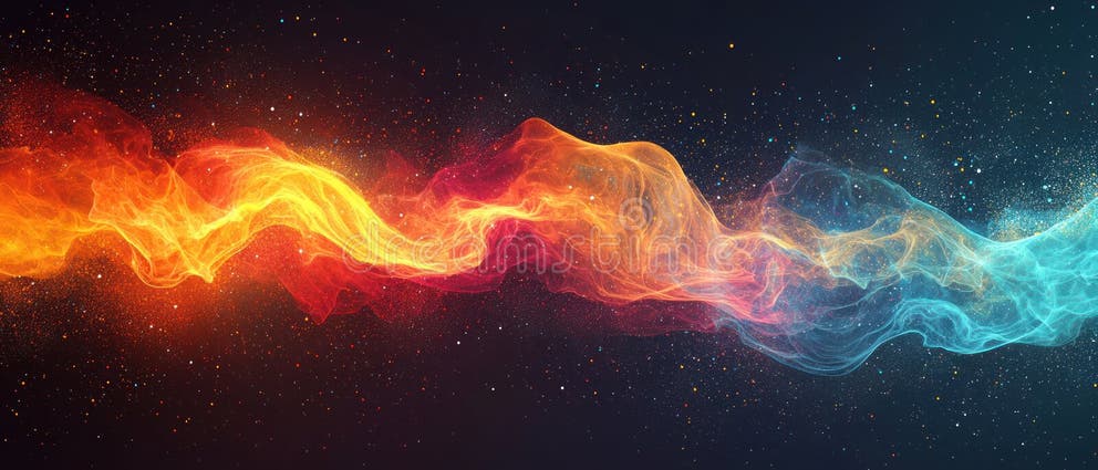 Dynamic Energy Flows through Vibrant Color Gradients, Creating ...