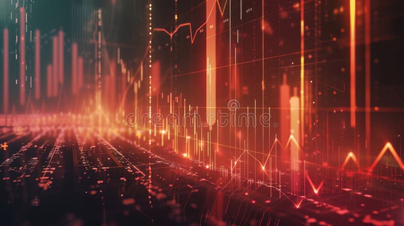 Dynamic Energy Price Surge Captivating Stock Chart with Rising Arrows ...