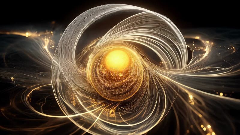 Cosmic Energy and Light in Abstract Universe Stock Video - Video of ...