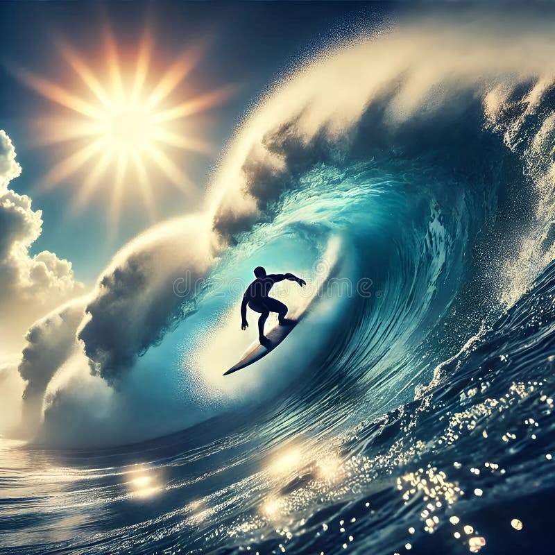The Dynamic Energy of Surfing Captured As a Surfer Maneuvers through a ...