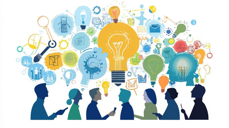 A Dynamic and Engaging Scene of a Creative Business Team Collaborating ...