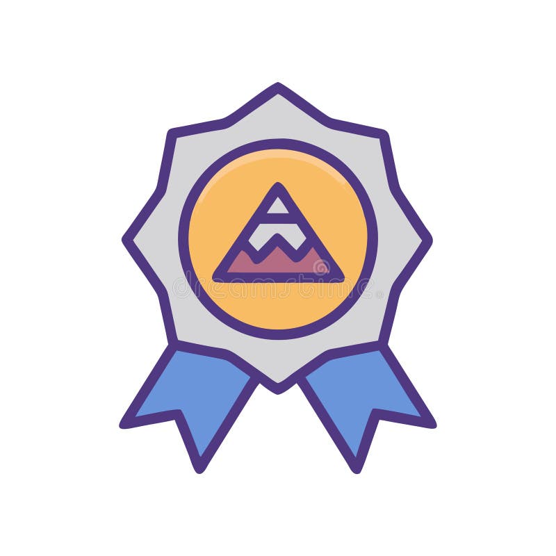 Dynamic Epic Badge Icon for Recognition Stock Vector - Illustration of ...
