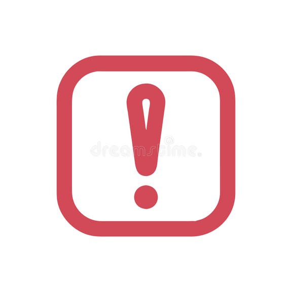Dynamic Exclamation Mark Icon for Communication Stock Illustration ...