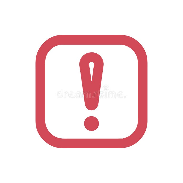 Dynamic Exclamation Mark Icon for Communication Stock Illustration ...