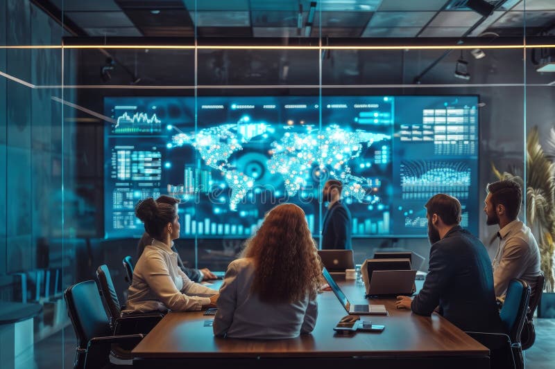 Dynamic Executives Engaging in Animated Discussion while Analyzing Data ...