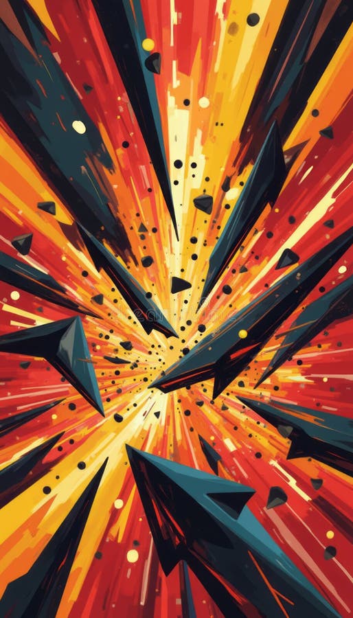 Dynamic Explosion Arrows Vibrant Colors Stock Photos - Free & Royalty ...