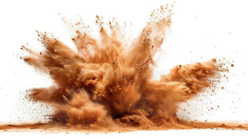 Dynamic Explosion of Dust and Debris - Generative AI Stock Image ...