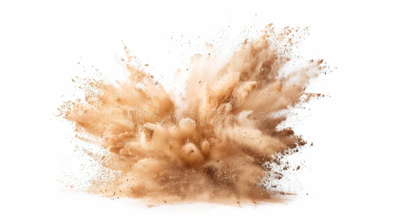 Dynamic Explosion of Dust and Debris - Generative AI Stock Image ...