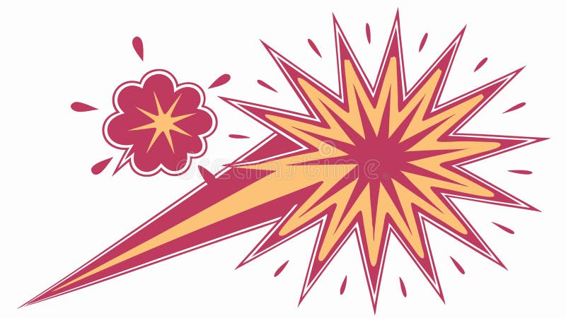 Dynamic Explosion Burst. Energetic Impact Effect, Vector Design ...