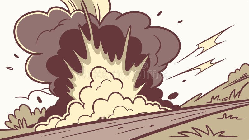 Dynamic Explosion Cloud, Impact and Dramatic Effect Illustration Vector ...