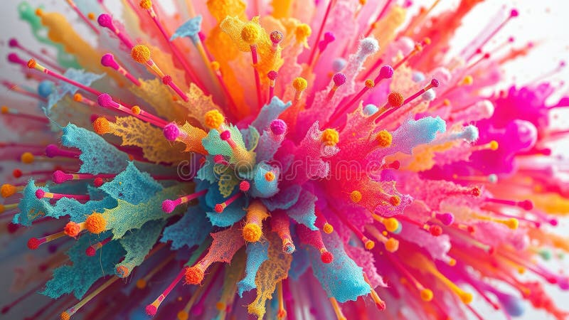 A Dynamic Explosion of Color and Emotion Abstract Art for Wallpaper ...