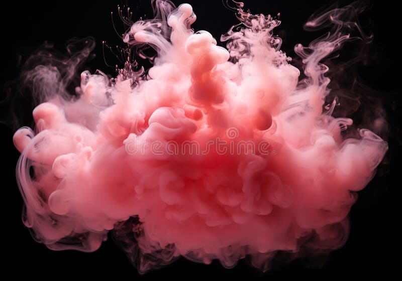 Dynamic Explosion of Colored Smoke. Design Concept Stock Illustration ...