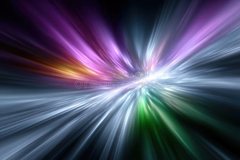 Dynamic Explosion of Colors Creating a Vibrant Light Display in ...