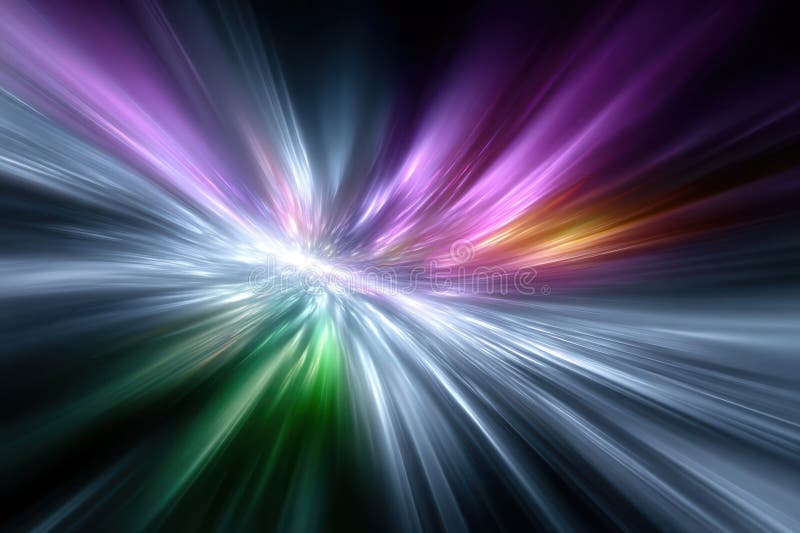 Dynamic Explosion of Colors Creating a Vibrant Light Display in ...