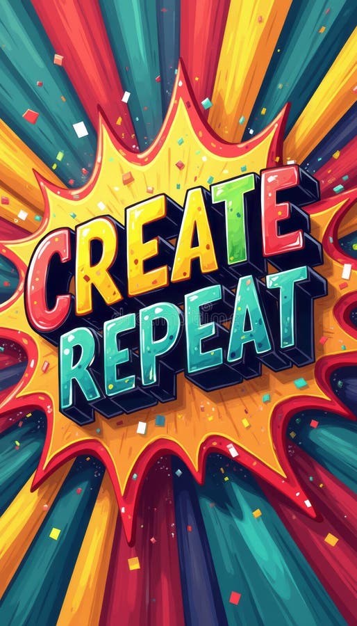 Dynamic Explosion of Creativity with CREATE and REPEAT in Bold Colors ...