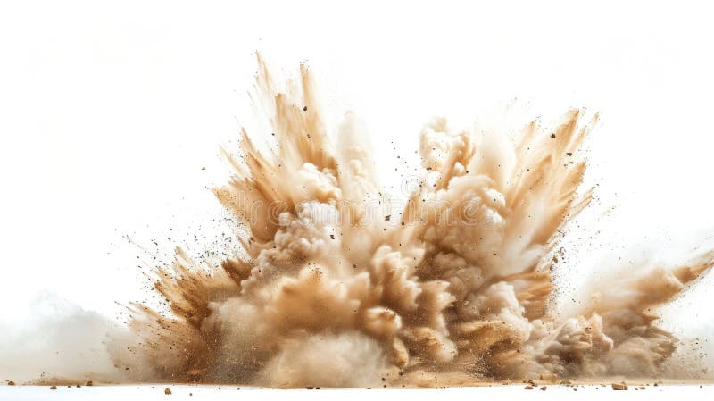 Dynamic Explosion of Dust and Debris - Generative AI Stock Image ...