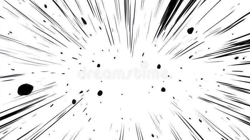 A Dynamic Explosion Effect with Lines Radiating Outward, Emphasizing ...