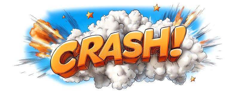 Dynamic Explosion Effect with the Word CRASH! in Bold Letters Stock ...