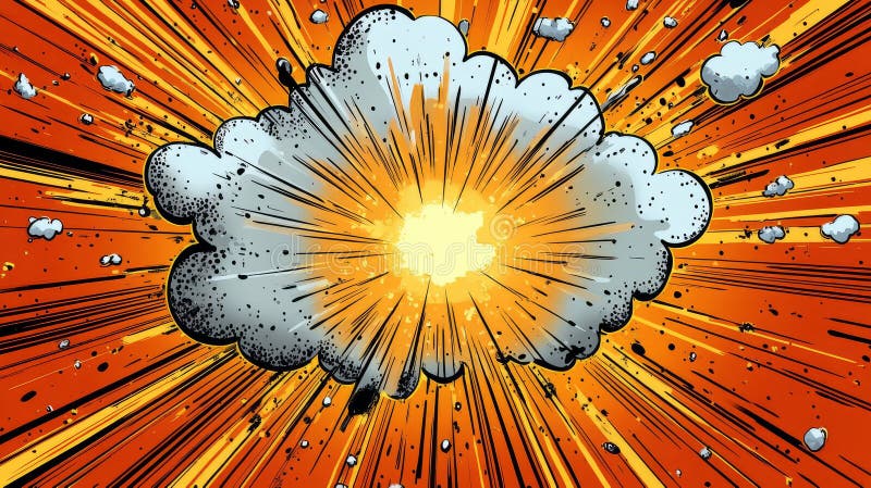 Dynamic Explosion Graphic Perfect for Comic-style Illustrations and ...