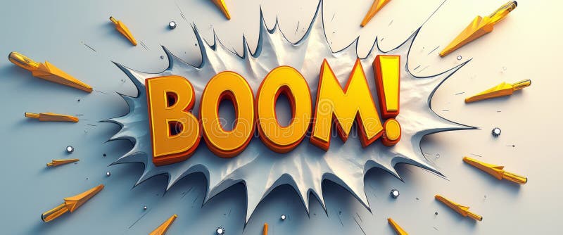 Orange Boom Explosion Comic Word Effect Stock Photos - Free & Royalty ...