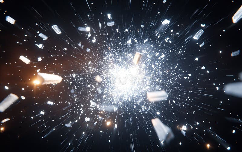 Dynamic Explosion of Light and Particles Captured in a Dark Environment ...