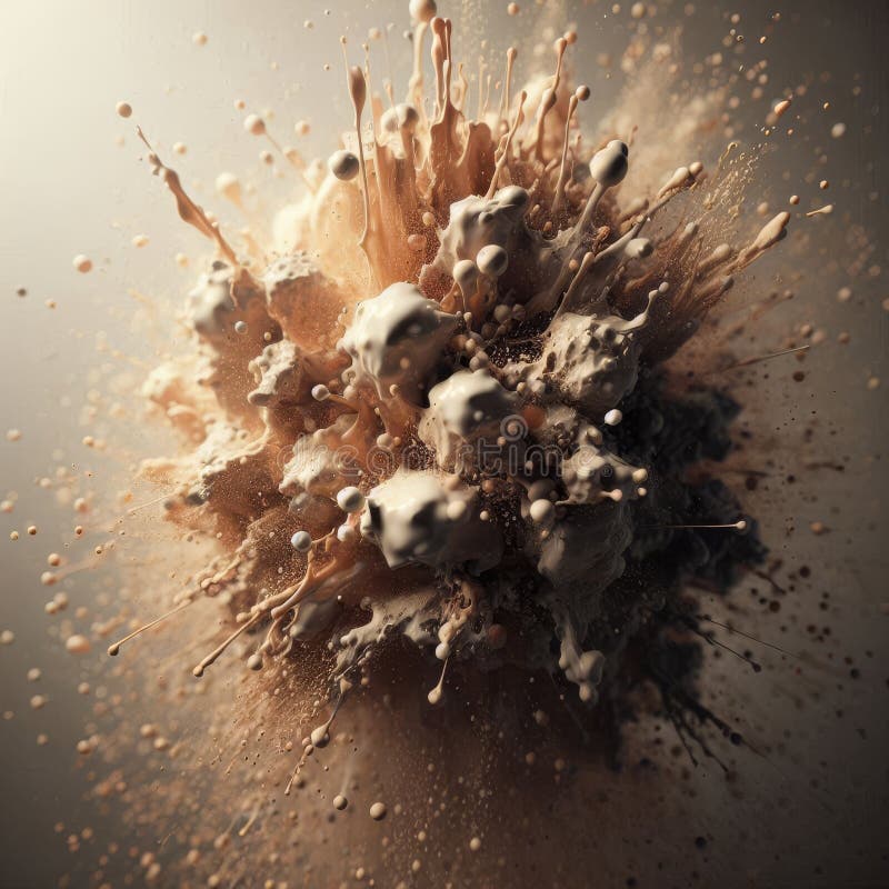 Abstract Art Explosion in Pink and Gray Stock Photo - Image of decor ...