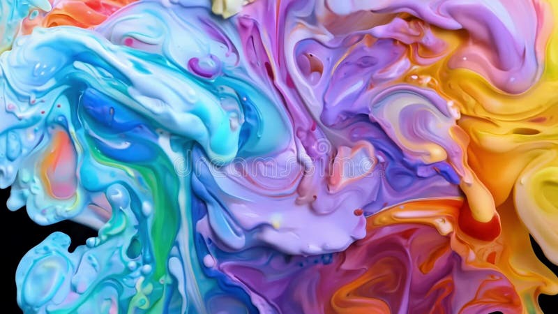 A Dynamic Explosion of Paint in Constant Motion Transforming and ...