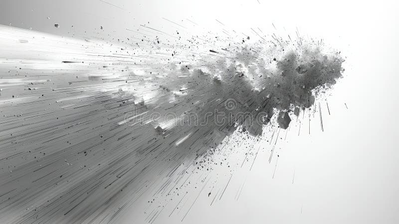 Dynamic Explosion of Particles in Motion Against a Bright Background ...