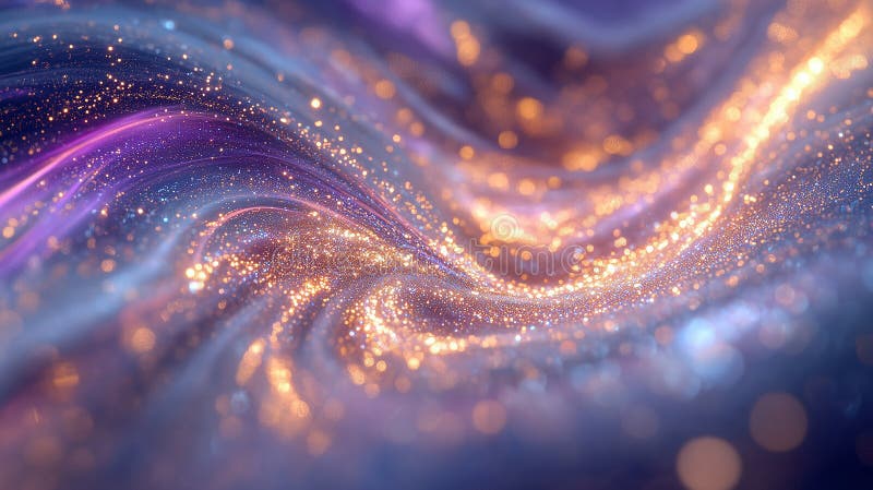 Dynamic Explosion of Pink and Blue Particles Creating a Cosmic Energy ...