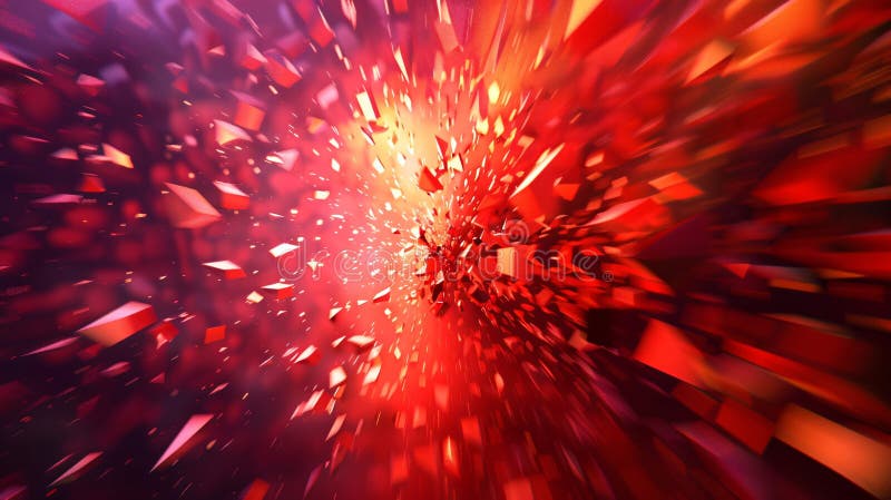 Dynamic Explosion Power Abstract Geometric Background Design Stock ...