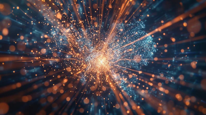 A Dynamic Explosion of Quantum Particles Displaying the Immense Power ...