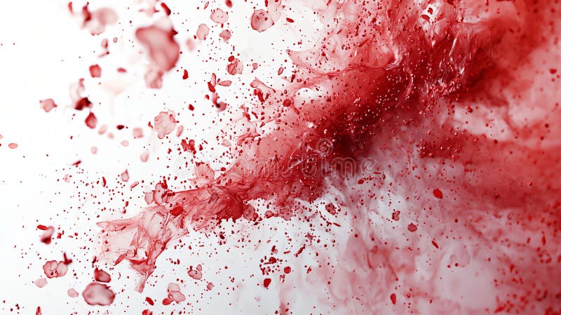 Red Ink Explosion Abstract Background Design AI Generated. Stock ...