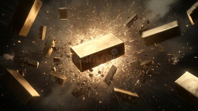 Dynamic Explosion of Shattered Box Fragments, a Captivating Display of ...