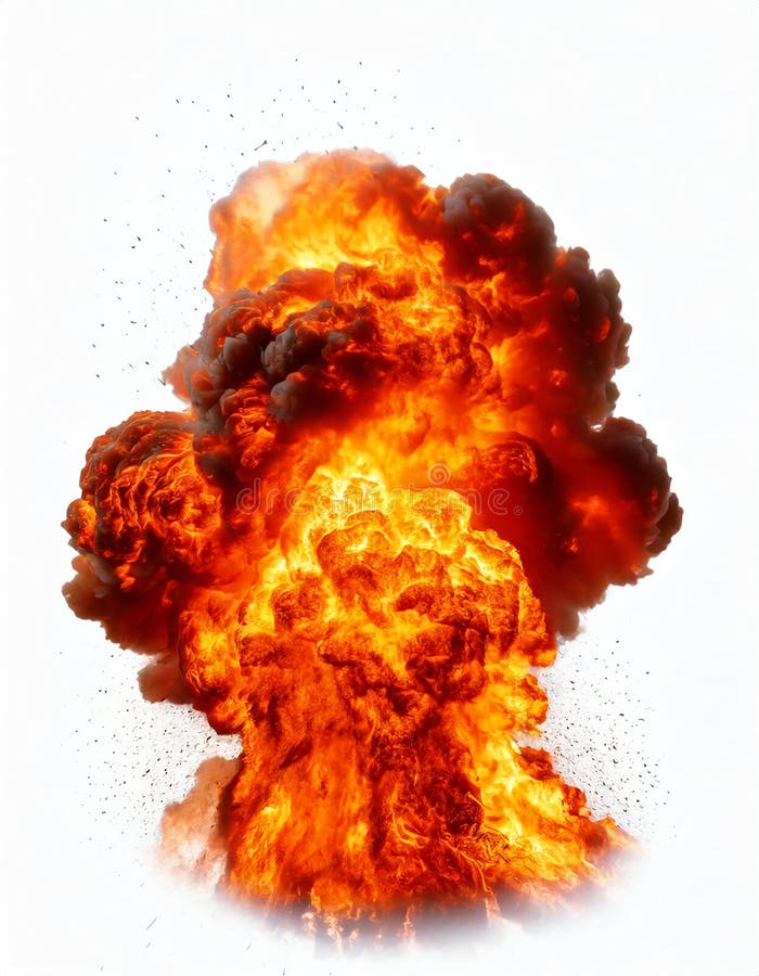 Dynamic Explosion Showcasing Powerful Fire and Smoke Effects in a ...
