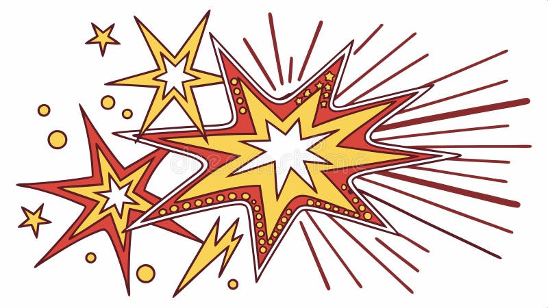 Dynamic Explosion of Stars and Sparkles, Energy and Excitement Vector ...