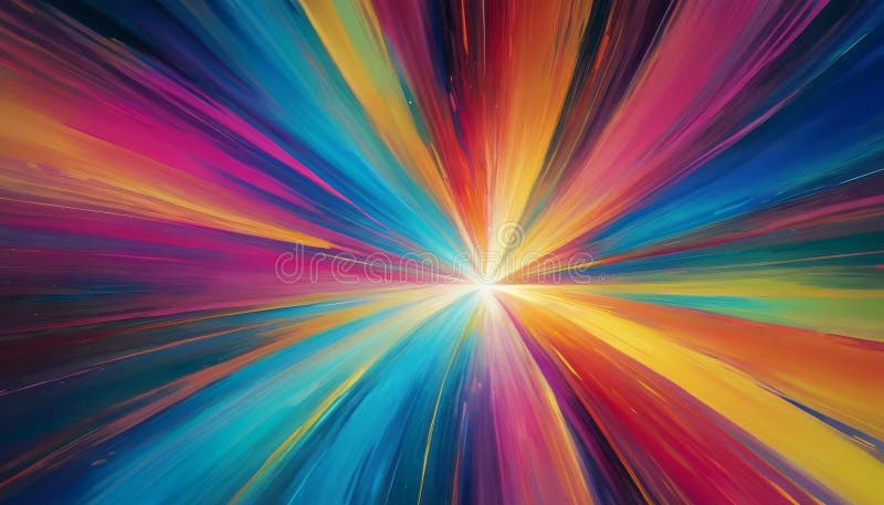 Vibrant Color Burst Abstract Art Stock Photo - Image of colorful ...