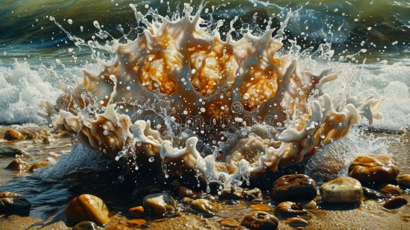 In a dynamic explosion stock image. Image of fluid, frame - 315811617