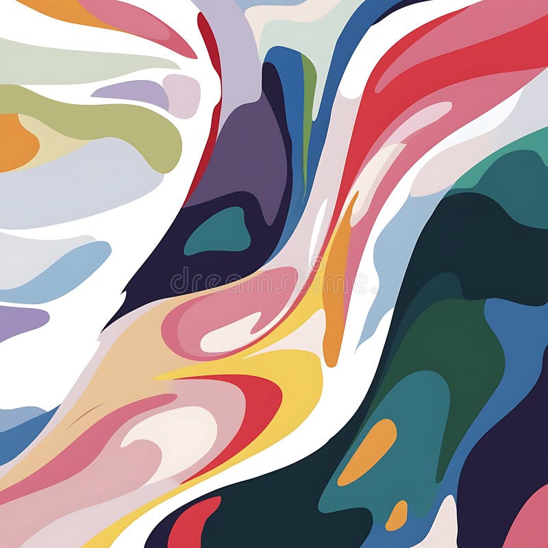 Dynamic Expressionism in Acrylic Abstract Painting Background Stock ...