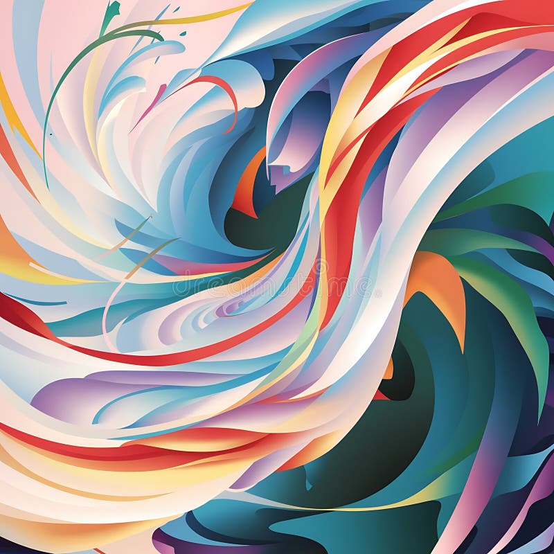 Dynamic Expressionism in Acrylic Abstract Painting Background Stock ...