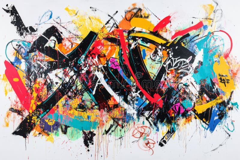 A Dynamic and Expressive Graffiti Style Artwork Featuring Bold ...