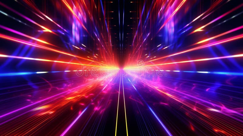 Dynamic and Eye-catching Abstract Background with Neon Rays and Laser ...