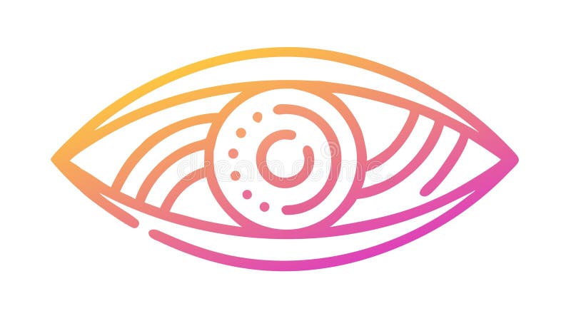 Dynamic Eye with Swirling Lines, Artistic Vision, Vector Design ...