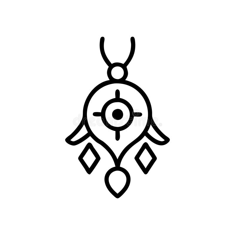 Dynamic Fantasy Amulet Icon for Magic Stock Vector - Illustration of ...