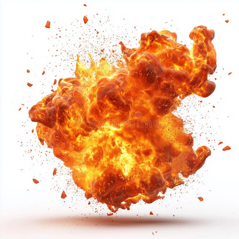 Dynamic Fiery Explosion Mesmerizing Display of Energy and Intensity ...
