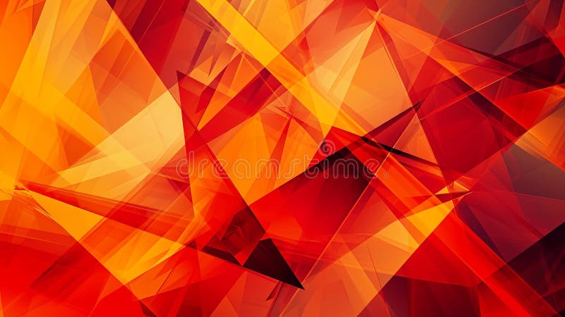 Dynamic Fiery Red and Orange Geometric Shapes with Gradients Stock ...