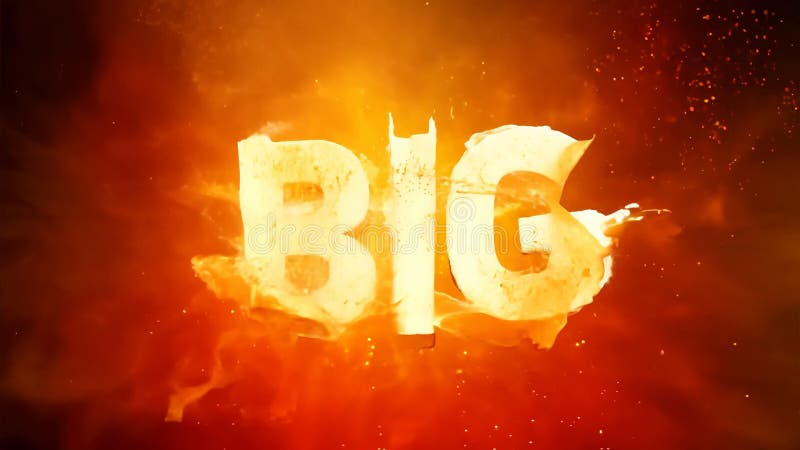 Dynamic Fiery Typography Animation with Bold Text Effects Stock Video ...
