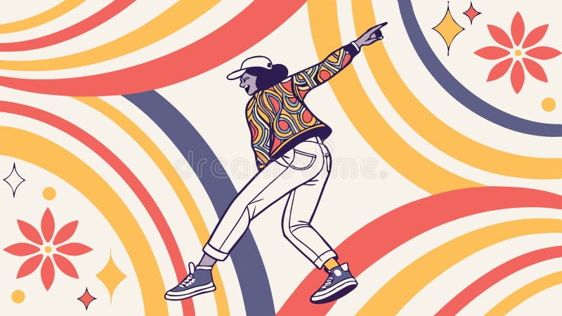 Dynamic Figure in Motion. Vibrant Abstract Art for Energy and Movement ...