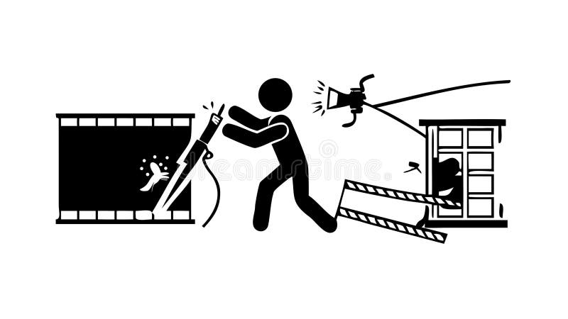 Dynamic Film Editing Process Silhouette, Vector Design Generative AI ...